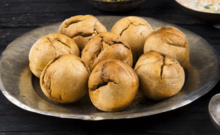 3 extra batti only bati is a traditional rajasthani dish made with ...